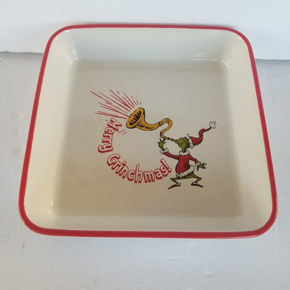 The Grinch | Dining | Dr Seuss The Grinch Merry Grinchmas 9 X 9 Baking ...